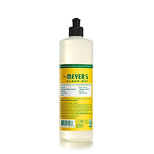 MRS. MEYER'S CLEAN DAY Liquid Dish Soap, Cruelty Free Formula, Honeysuckle Scent, 16 oz- Pack of 6