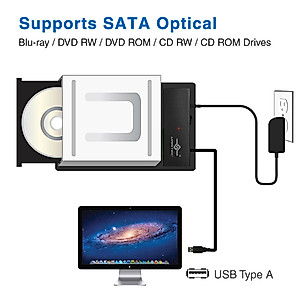 LG WH16NS40 16X Blu-ray/DVD/CD Drive + Vantec NexStar USB 3.0 to SATA Adapter