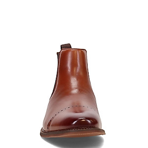 STACY ADAMS Men's, Maury Cap Toe Chelsea Boot Cognac 10.5 M