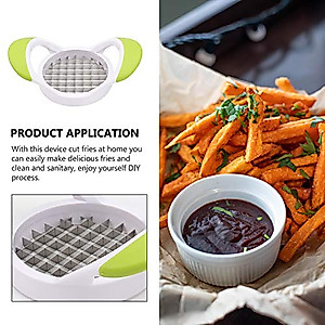 DOITOOL 1PC Multi- purpose Potato Cutting Device, Stainless Steel French Fry Cutter, Square Sharp Potato Slicer for Restaurant Home Kitchen