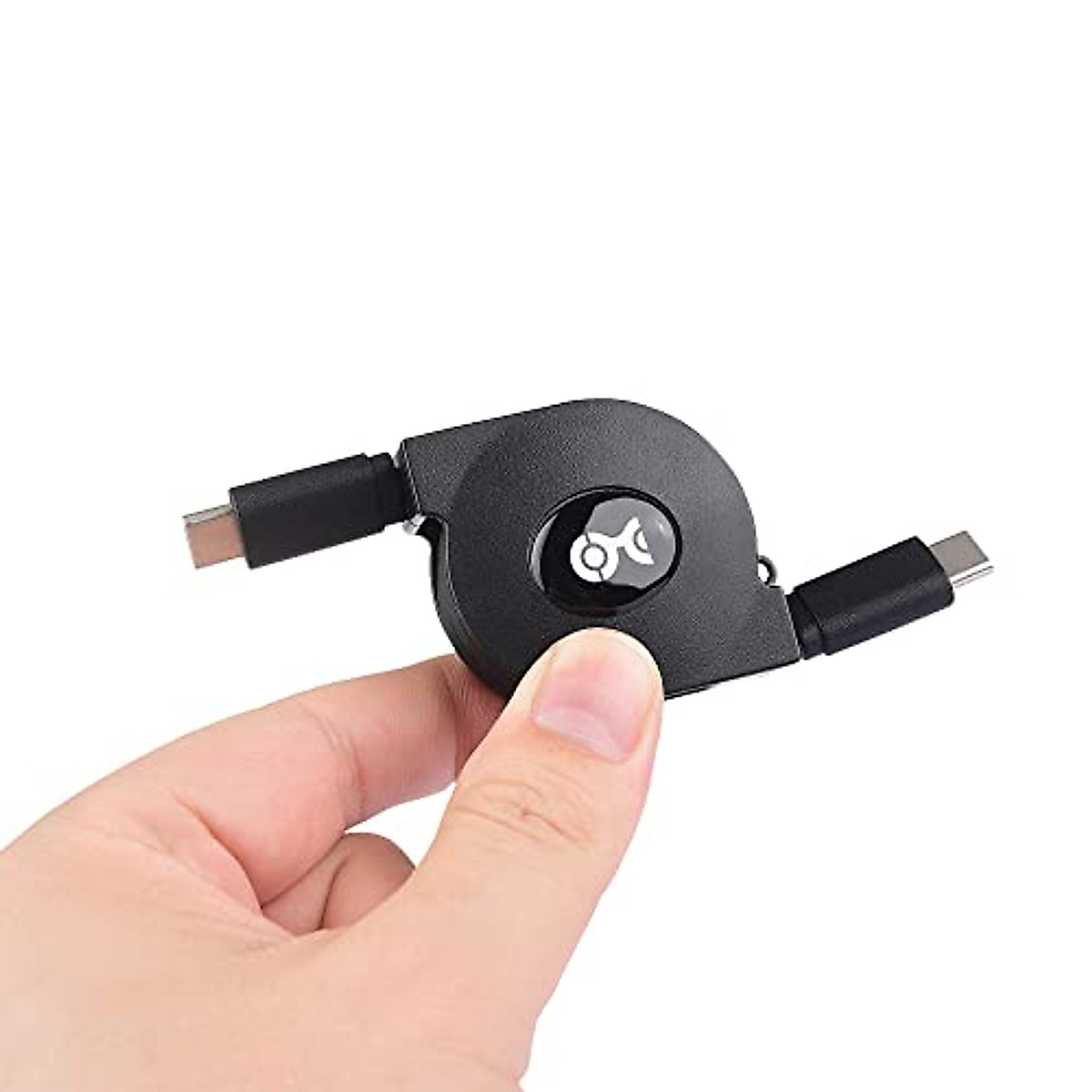 Cable Matters Short Retractable USB C Cable 3.3 ft (Short USB C to USB C Retractable Cable)