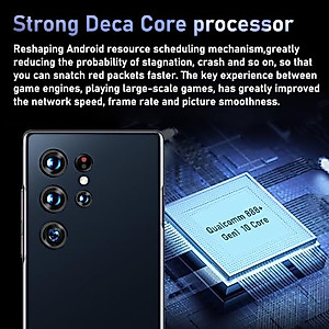 Cheap S22 Ultra Smartphone 7.3INCH Full Screen 5G Telephone 16GB RAM 1TB ROM Mobile Phones Global Version Android 12.0 Cell Phone,Green-1TB