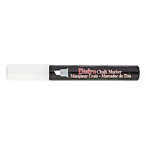 Uchida 483-C-0 Chisel Tip Bistro Window Chalk Marker, White