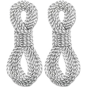 2 Pcs Outdoor Patio Umbrella Cord Line Nylon Rope 20 ft Patio Umbrella Replacement Parts Patio Umbrella String Replacement for Outdoor Patio Umbrella and Base Replacement Accessories (0.12'' Diameter)