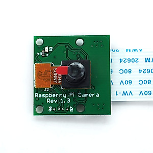 DEVMO 2 Pcs 5 Million Pixels CSI Interface Camera Module with 15cm 6 Inch Flexible Cable Compatible with Raspberry Pi 3, 3B+, 4 and Model A/B/B+