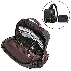 S-ZONE Water Resistant Camera Insert Bag with Sleeve Camera Case Upgraded Version 2.0