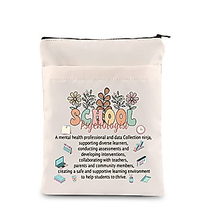 School Psychologist Book Sleeve School Psychologist Appreciation Gift Psych Therapist Book Protector Psychology Teacher Gift