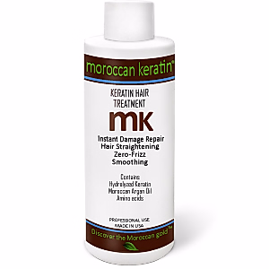 Moroccan Keratin Brazilian Keratin Hair Treatment blowout Straightening Product Professional Grade Natural Organic Looking Results at Home or Salon (4oz Keratin)