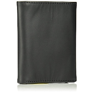 Fox Racing Men's Standard Trifold Leather Wallet, Black, One Size