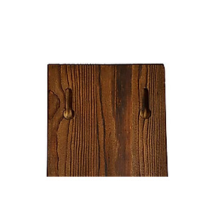 Thirsty Solutions - “Beer O’ Clock” Rustic Wall Mounted Bottle Opener and Catcher - Dark Stain Pine with Zinc Alloy Opener - Removable Wooden Bucket - Man (or Woman) Cave Ready