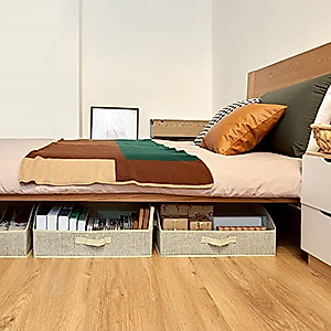 GRANNY SAYS Bundle of 3-Pack Trapezoid Storage Bins & 1-Pack Hanging Closet Organizer