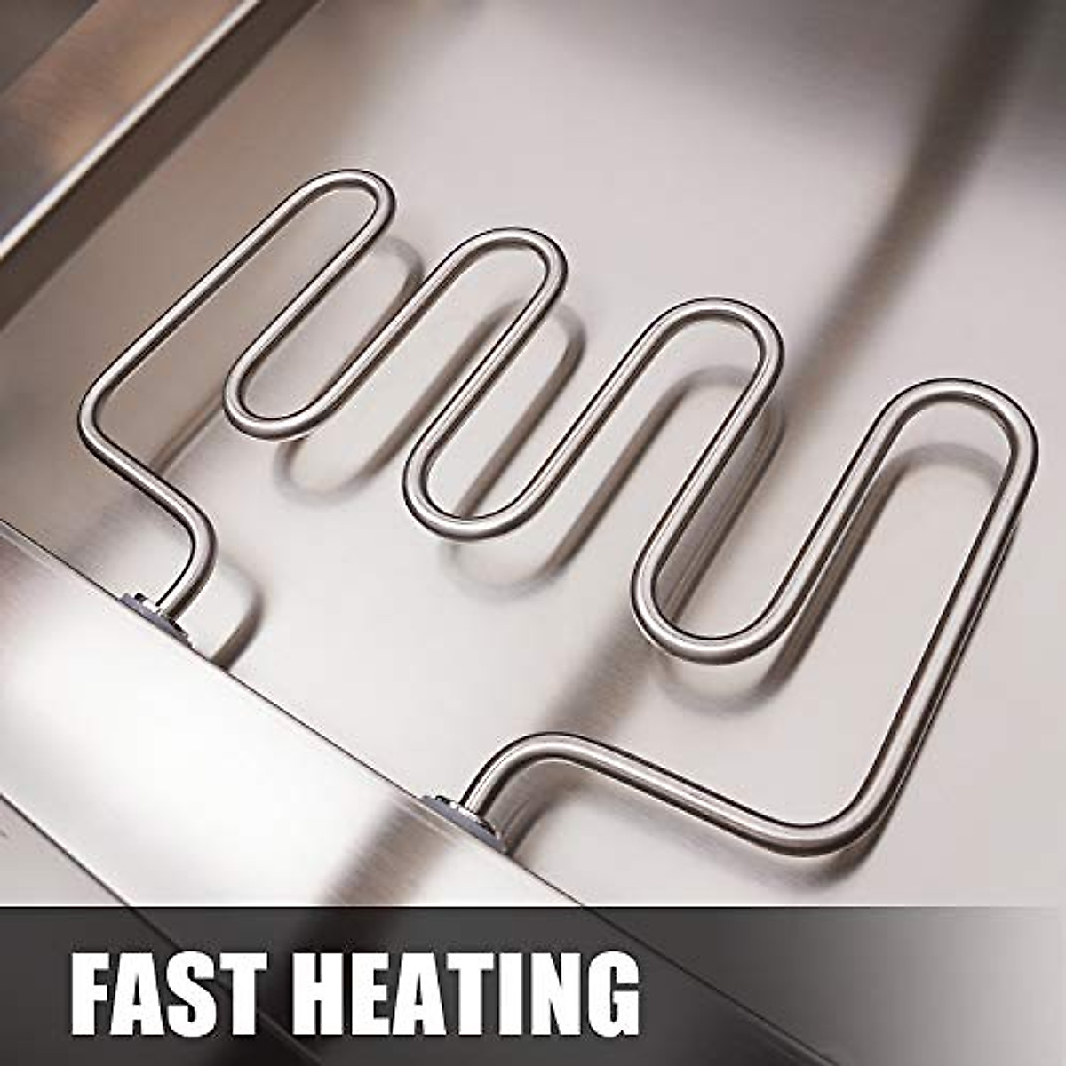 Commercial Electric Food Warmer, 6 Pot Stainless Steel Buffet Server Heater, 850W Buffet Food Warmer, 1.84Gal Buffet Server Food Warmer with 6 Lids