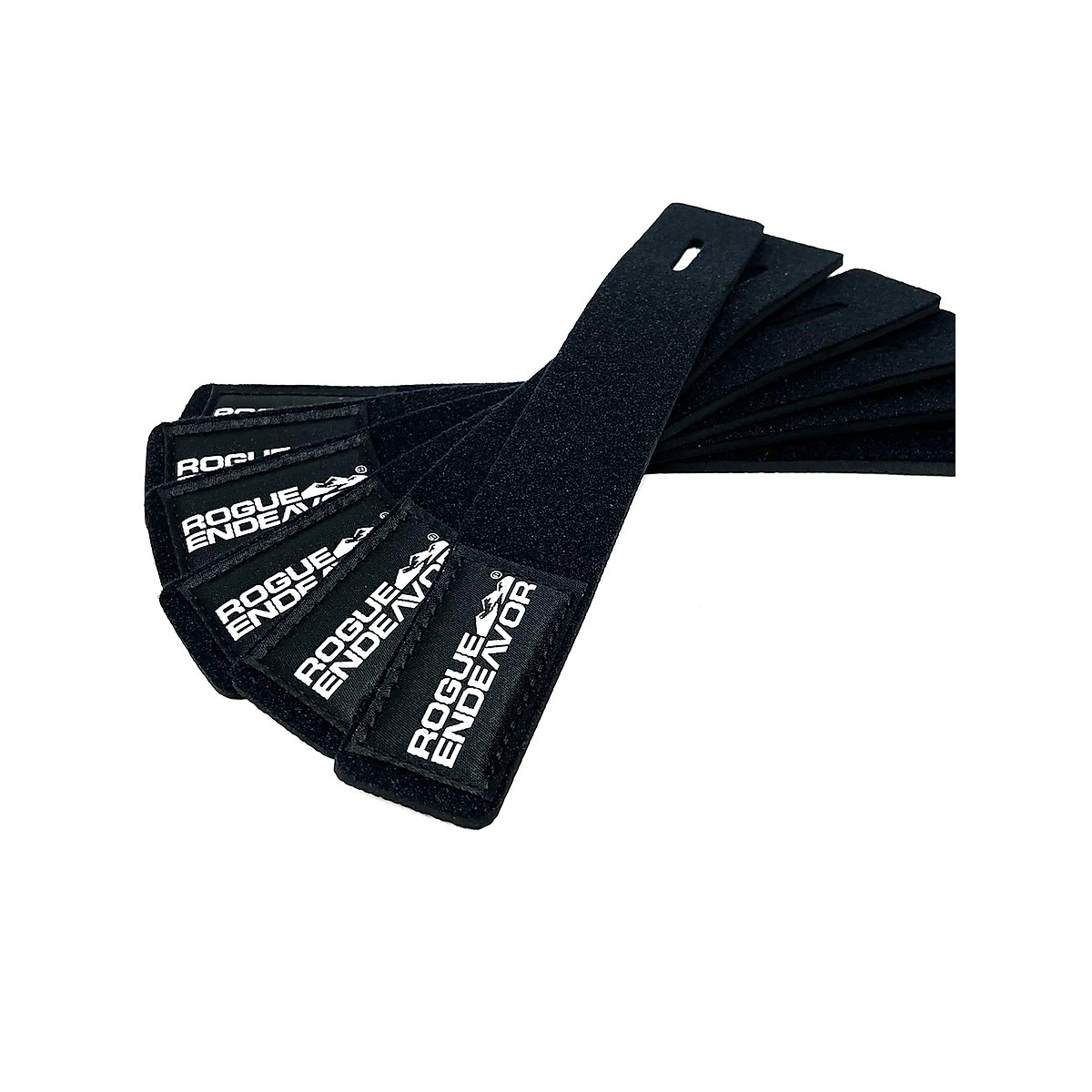 Rogue Endeavor Fishing Rod Wrap, Premium Neoprene Lined (Pack of 6) (Black)