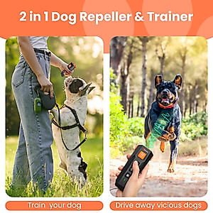 Chinichu Newest Ultrasonic Dog Trainer Device – Bark Deterrent – Dog Training and Behavior Aids (Black)