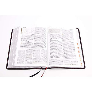 RVR 1960 Biblia de estudio Spurgeon, negro piel genuina con índice (Spanish Edition)