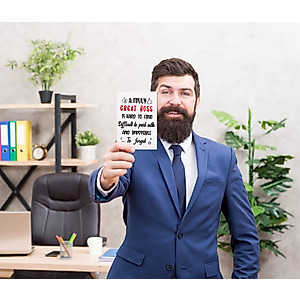 WhatSign Boss Day Card for Women Men 4"x6" National Bosses Day Gifts Card for Male Female Boss Lady Her Him Happy Boss's Day Gift Ideas Cards Boss Christmas Birthday Gift Greeting Cards with Envelopes