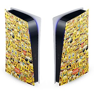 Head Case Designs Officially Licensed Emoji Smileys Art Patterns Matte Vinyl Faceplate Sticker Gaming Skin Case Cover Compatible with Sony Playstation 5 PS5 Digital Edition Console