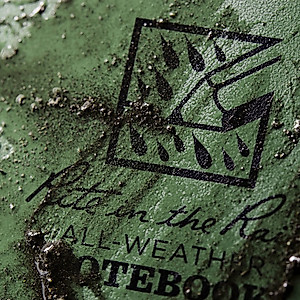 Rite In The Rain Weatherproof Top Spiral Notebook, 4" x 6", Green Cover, Universal Pattern, 3 Pack (No. 946-3)