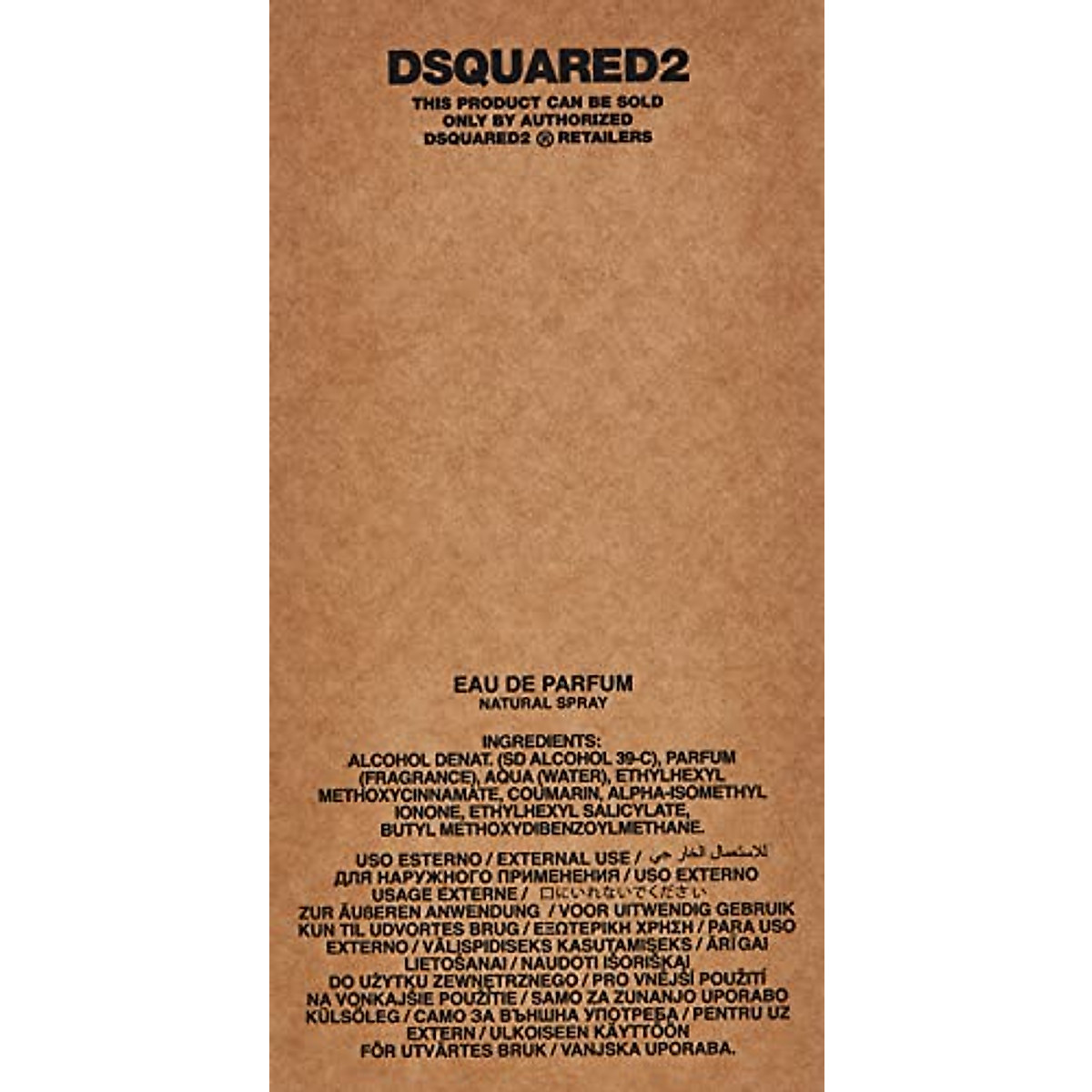 DSQUARED2 Original Wood for Men Eau de Parfum Spray, 3.4 Ounce