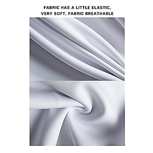 Memoriesea Women's Basic Bodycon Ruffle Flared Short Sleeve Pencil Midi Dress White