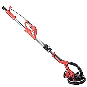 VEVOR Electric Drywall Sander 850W with LED Strip Light, Foldable Sheetrock Sander with Extendable Handle Variable Speed 800-1750RPM,Drywall Sander with 6 Sand Pads