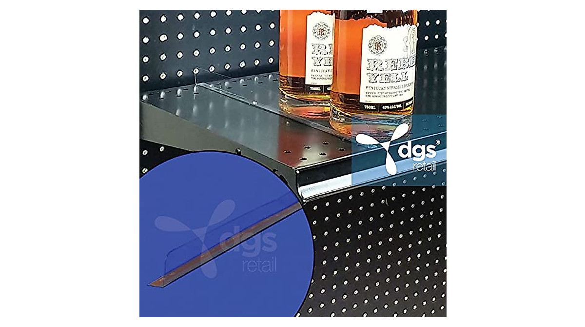 Shelf Divider Slim-Line Gondola Shelf Divider with Adhesive Base for ...