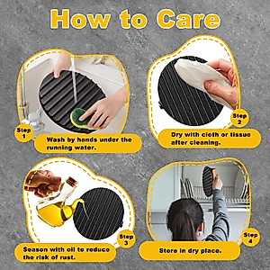 AIVIKI Burger Press, Smash Burger Press for Blackstone Griddle, Heavy Duty Cast Iron Round 6.9In & Rectangular 8.2x4.2In Bacon Grill Press with Wood Handle, Meat Steak Weight for Sandwich, Paninis