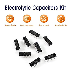 OWAHO IC Kits 40pcs/Lot Integrated Circuit Logic IC Kit CD4011 CD4069 CD4052 CD4053 DIP Electronic Component with Chipset (Color : Cd4069-10pcs)