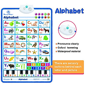 TEENY BABY Interactive ABC Alphabet Wall Chart -Alphabet Learning Poster | Toddler Toys |Best Fun Educational Learning Toys Gifts for 3 4 5 Years Old Toddler Kid (Alphabet)
