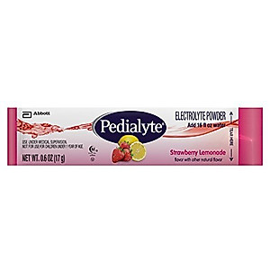 Pedialyte Strawberry Lemonade 17 Gram Powder.6 Ounce (6-2 Pack)