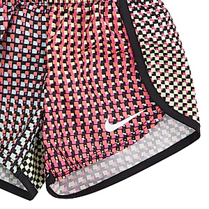 Nike Little Girls' Dri-FIT Pixel T-Shirt and Shorts 2 Piece Set (Black(26H451-023)/Pink, 24 Months)