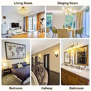 DiCUNO G9 LED Bulb 40W Equivalent, 4W, Warm White 3000K, 400LM, G9 Bi-pin LED Bulbs for Chandelier Light, Non-dimmable, G9 Halogen Bulb Replacement for Pendant Light, Home Lighting, Pack of 6