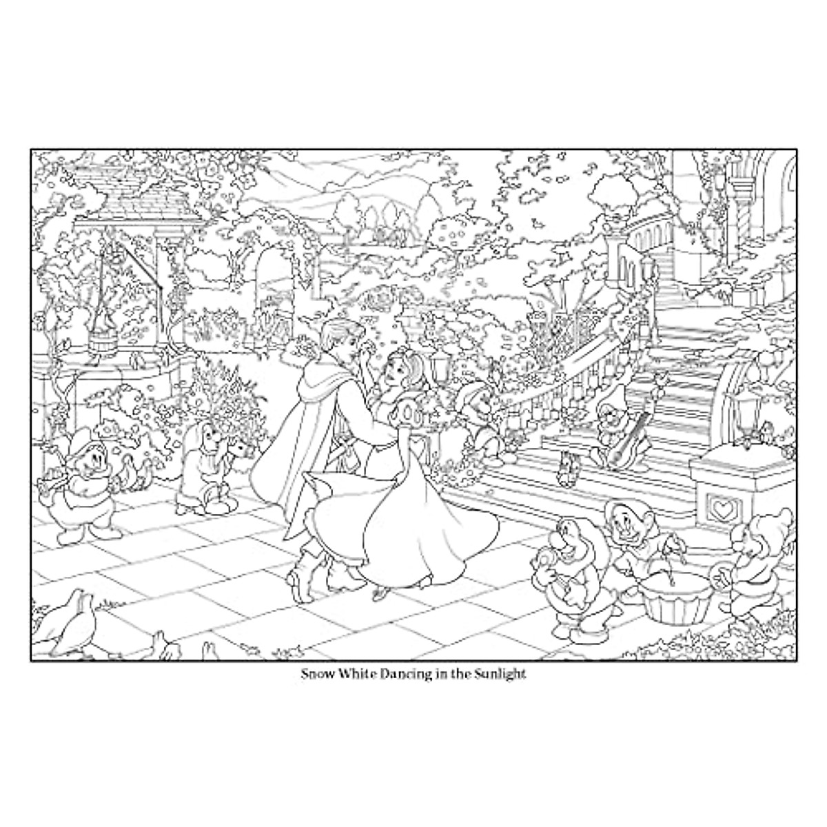 Disney Dreams Collection Thomas Kinkade Studios Disney Princess Color Your Own Postcards