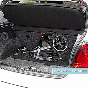 VIAGDO Premium Heavy Duty Pet Stroller for Small Medium Dogs & Cats, 3-Wheel Cat Stroller, Foldable Dog Stroller with Suspension System/Link Brake/One-Hand Fold, Max. Loading 55 LBS