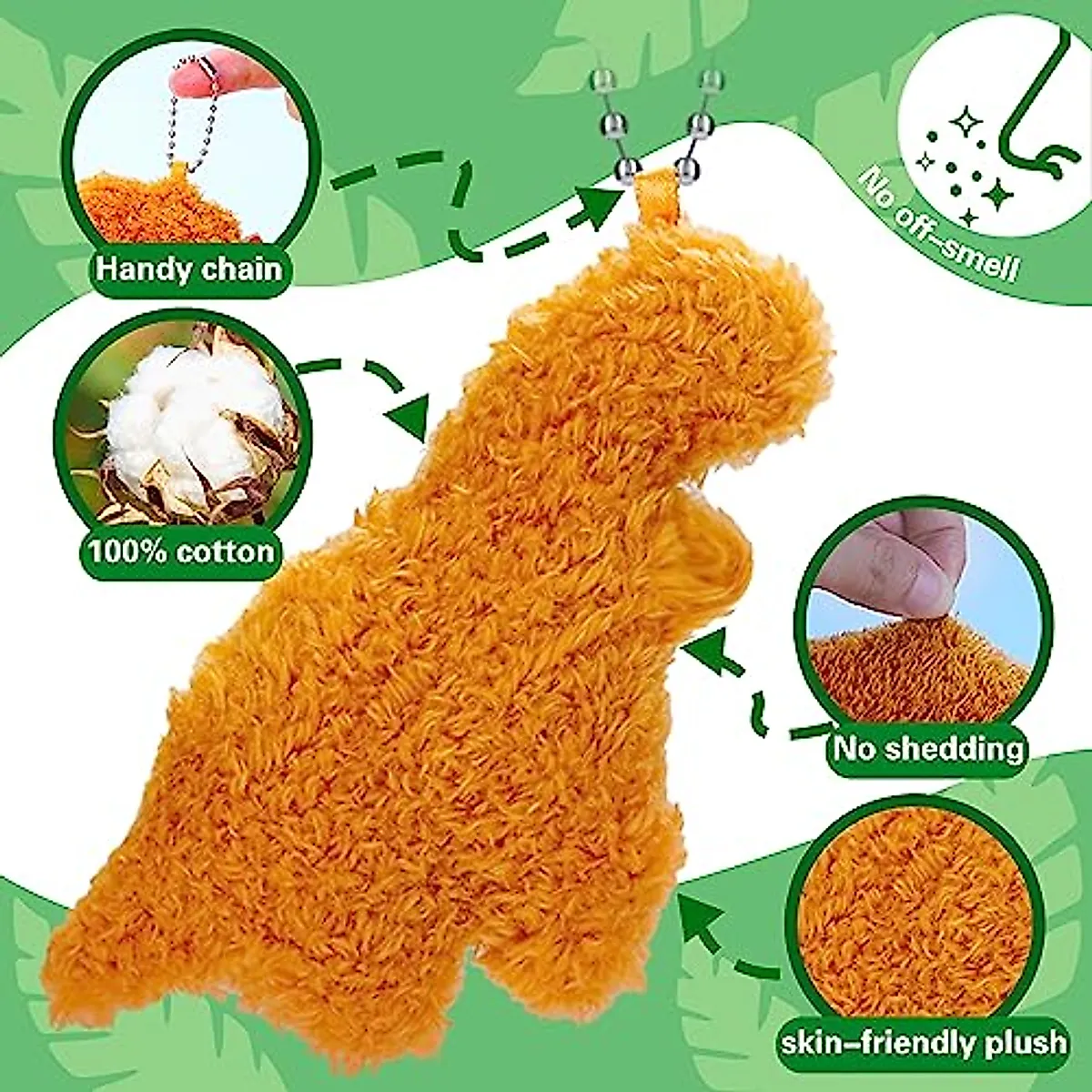 12 Pcs Dino Nugget Plush Keychain Party Favors - Mini Plush Pillow Charm Keyring for Party Supplies, Soft Stuffed Dinosaur Toy for Girls and boys, Birthday Gift, Carnival Prizes, Goodie Bag Fillers