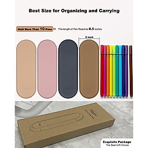 Hitseon Silicone Pencil Case Aesthetic, Soft Magnetic Portable Pen Case for Pencil Tools Organizer, Durable Easy to Clean Pencil Box for Boys Girls Adults School Office (Black)