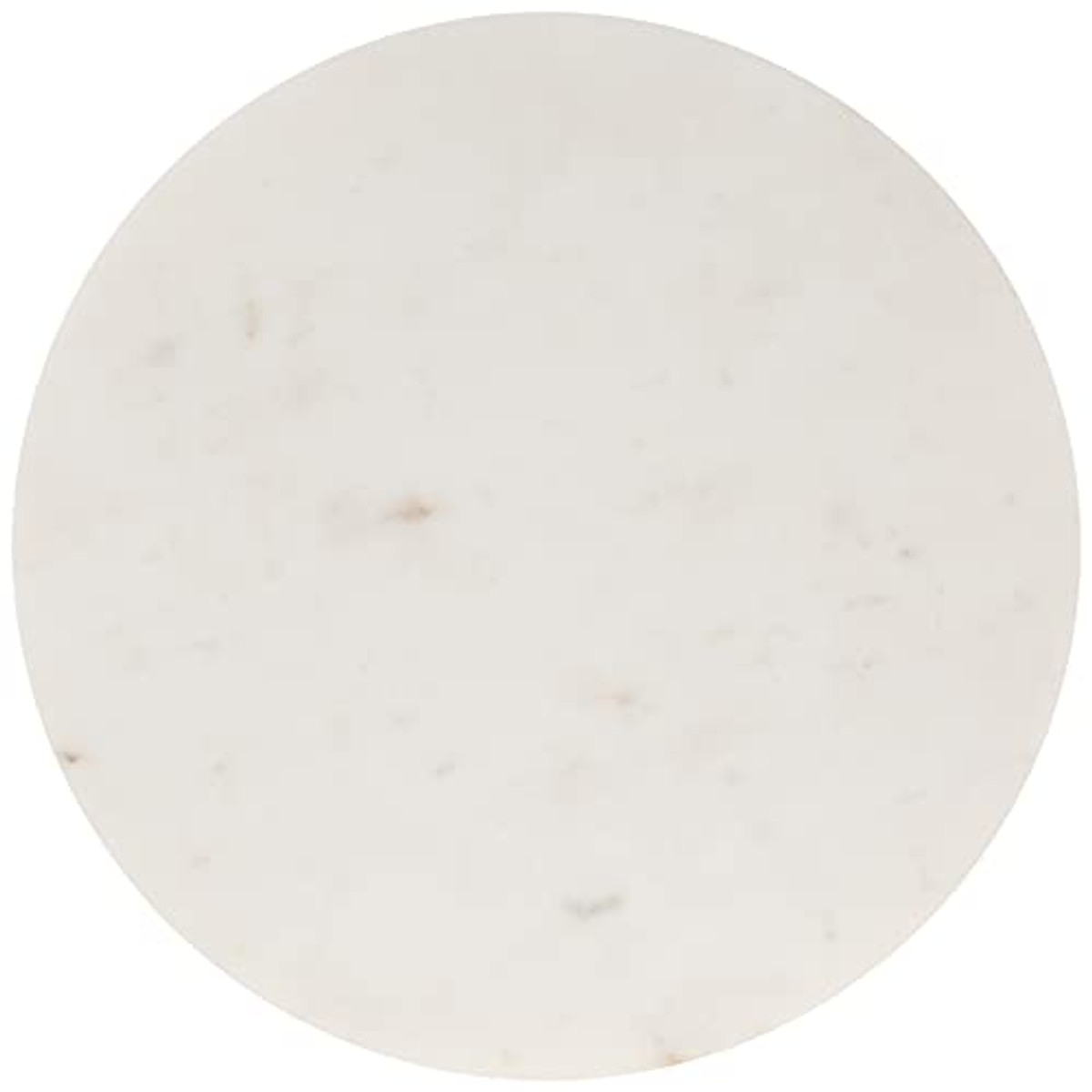 Deco 79 Mango Wood Cake Stand with Wood Base, 10" x 10" x 5", White