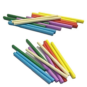 YANQIN 50 pcs Bird Chewing Toys-Colorful Natural Wood Bird Toy Set-Small Pet Foot Talon Toy for Parrots, Parakeets, Cockatiels, Lovebird, Budgie, Conures Random Color