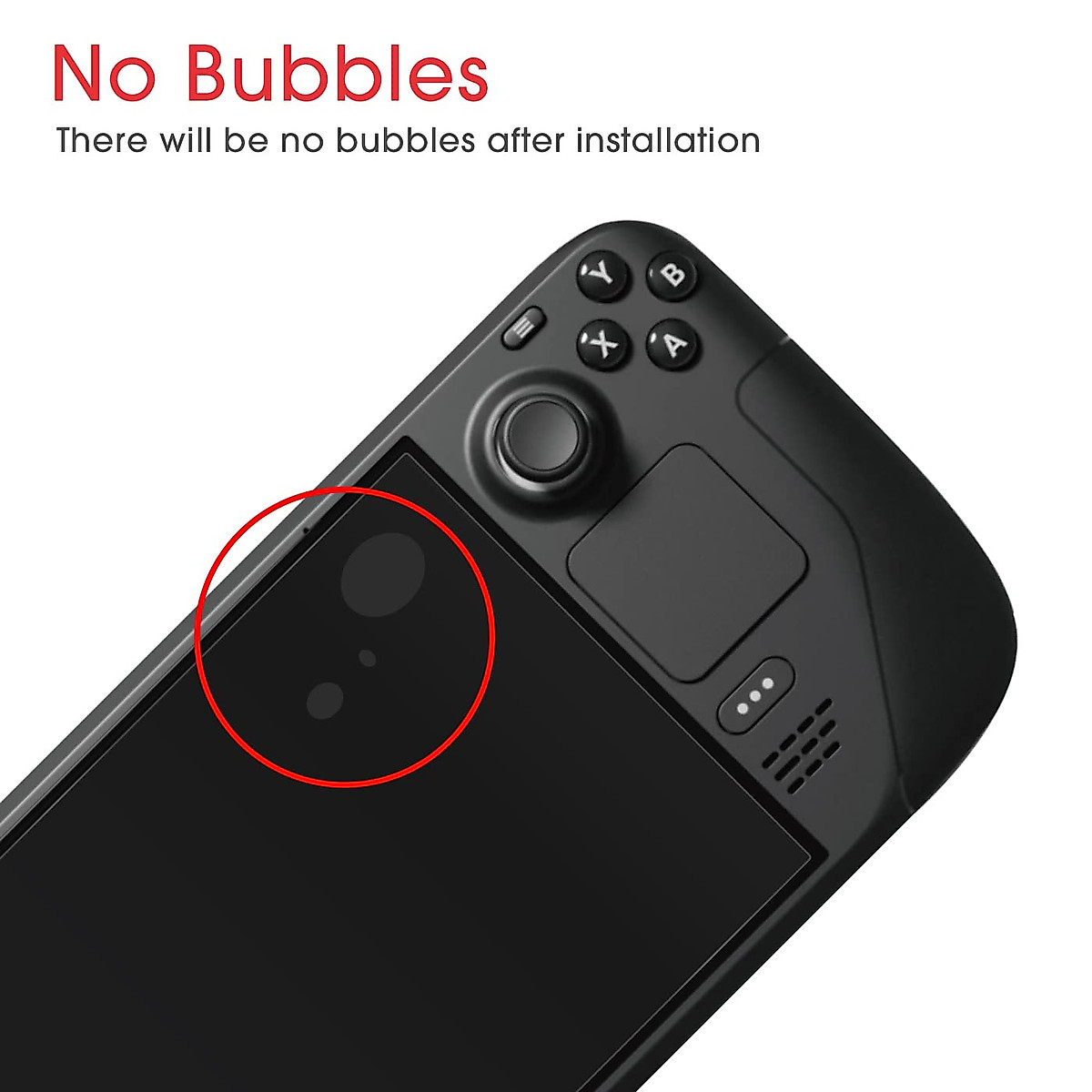 [2PACK] TS TRANSETT Tempered Glass Screen Protector Compatible with Valve Steam Deck, 9h Hardness, 0.33mm Thickness, DOES NOT interfere with touchscreen sensitivity