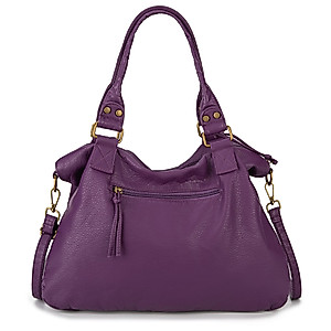 Montana West Handbags for Women Washed Leather Hobo Bags Purses for Women Soft Crossbody Bags Work Tote Bags MWC-217PP