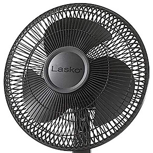 Lasko 12" 3 Speed Portable Oscillating Small Floor or Table Fan, Black (2 Pack)