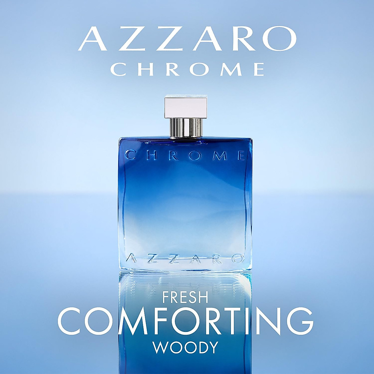 Azzaro Chrome Eau de Parfum - Fresh Aquatic Mens Cologne - Fougère, Aromatic & Woody Fragrance - Citrus Notes - Lasting Wear - Classic Clean Scent - Luxury Perfumes for Men - Travel Size, 1.6 Fl. Oz