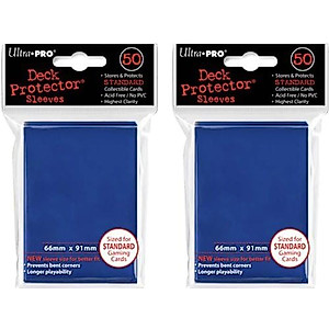 (100x) Ultra PRO Blue Deck Protectors Sleeves Standard MTG Colors