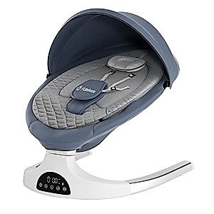 Fijinhom Baby Swing for Infant Newborn Bluetooth 5 Motions Lightweight Electronic Bouncer Portable with Remote Control
