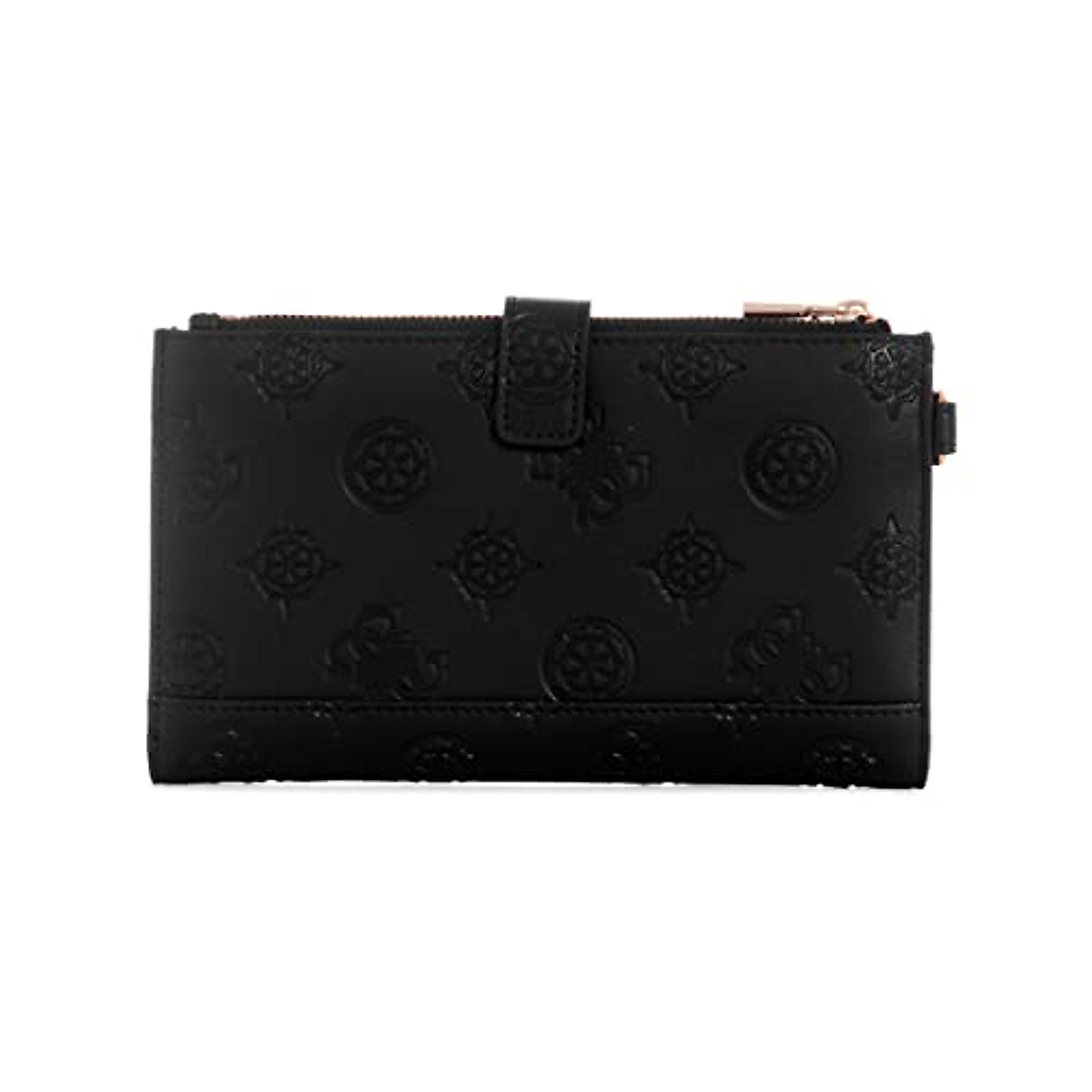 GUESS Laurel Double Zip Organizer Wallet, Black