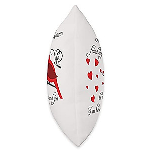 Hug Sent From Heaven Memorial Remembrance Hug Sent from Heaven Found Deep A Inside Memorial Cardinal Throw Pillow, 18x18, Multicolor