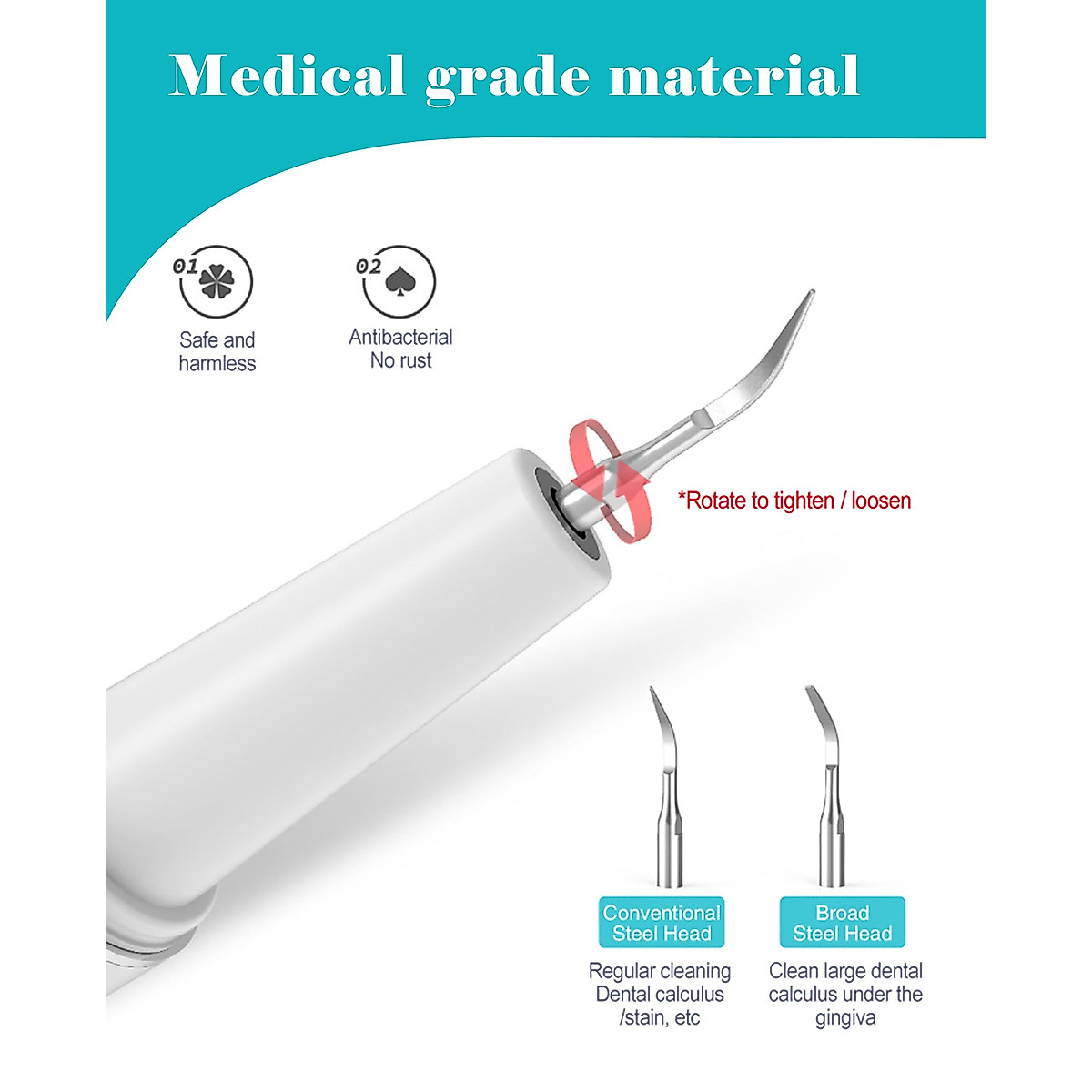 Joymiuz Plaque Remover for Teeth - 5 Modes Pet Ultrasonic Toothbrush Cleaner - Teeth Cleaning Kit for Tartar and Stains - Suitable for Dogs and Cats