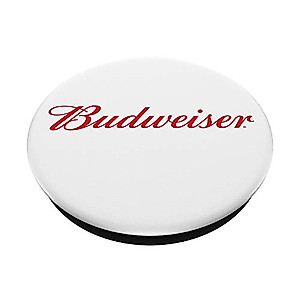 Budweiser White Script PopSockets Stand for Smartphones & Tablets PopSockets PopGrip: Swappable Grip for Phones & Tablets