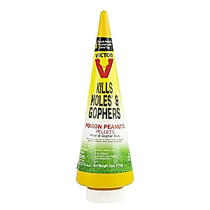 Victor M6006 Outdoor Mole & Gopher Poison Peanuts - Mole and Gopher Bait Killer