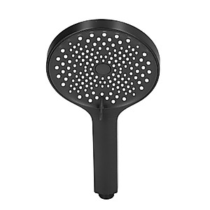 Handheld Shower Head, Colorfast Wearproof Lightweight High Pressure Showerhead for Bathtub (Black)
